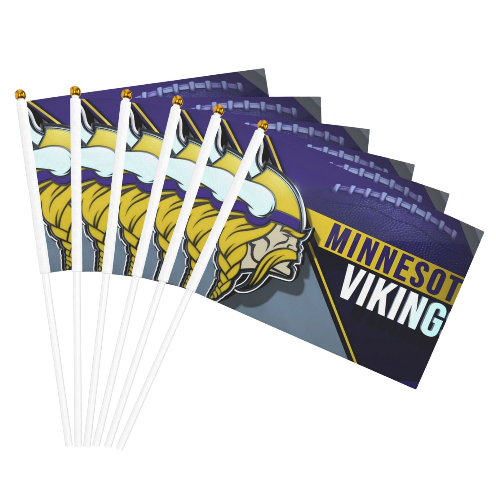 Minnesota Team Double Sided Hand Waving Flag(Pack of 6), Spectator Hand ...