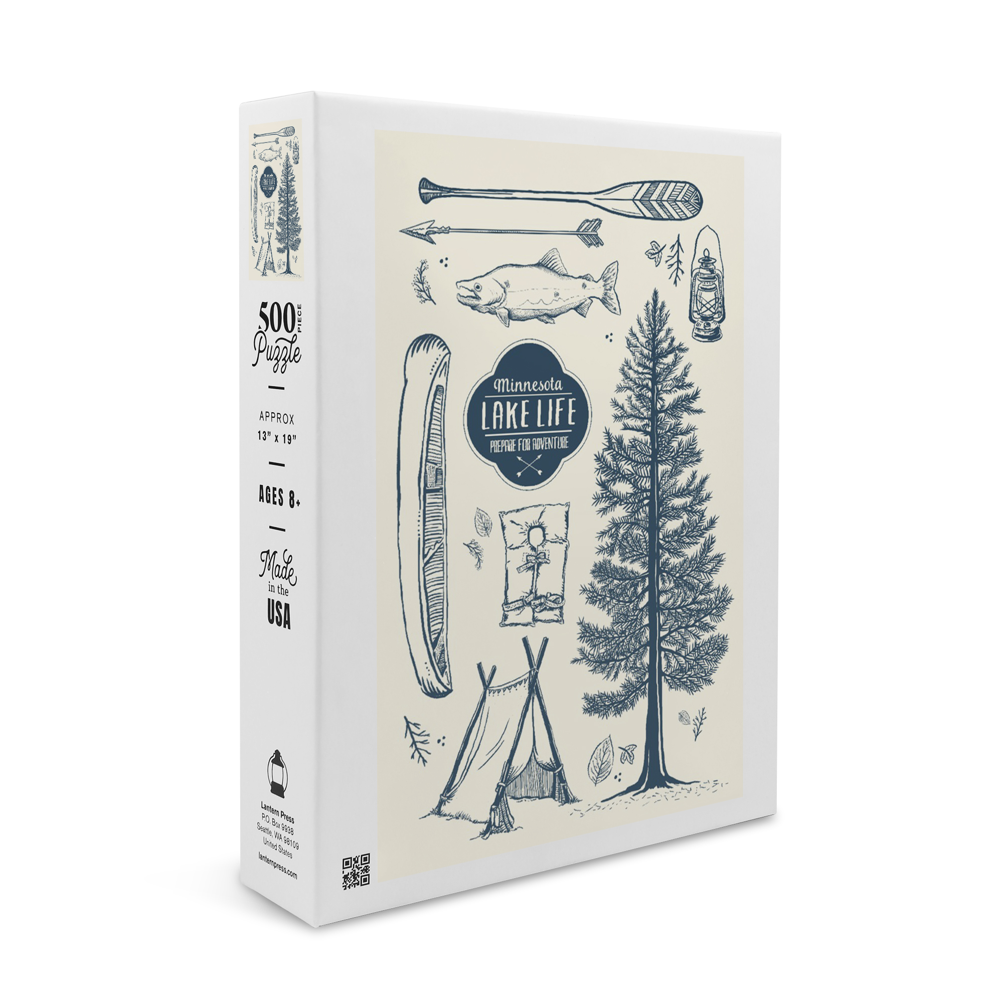 Minnesota, The Lake Life, Lake Collage (19x27 inches, Premium 500 Piece ...