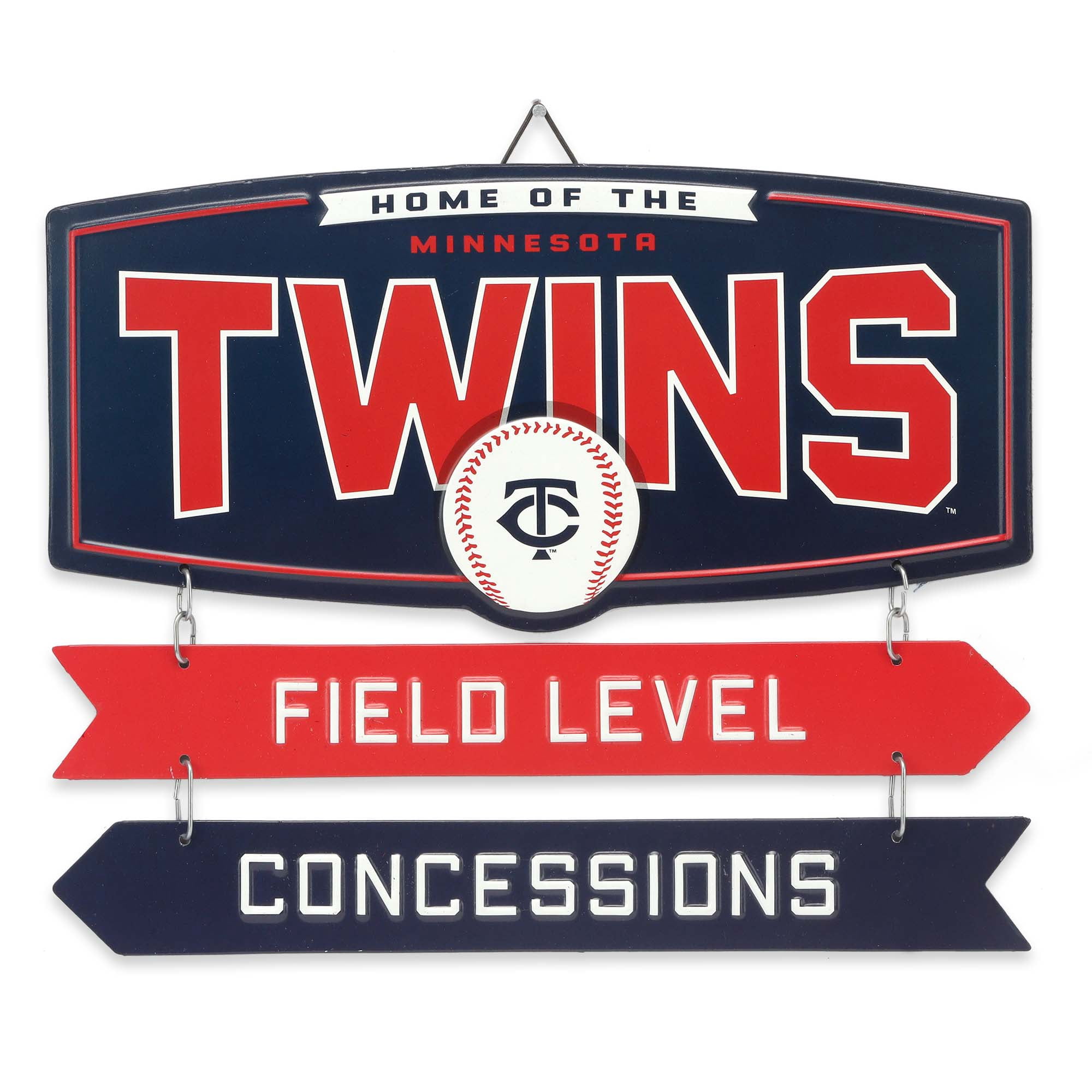 Minnesota Twins 11.8'' x 14.7'' Field Metal Sign - Walmart.com