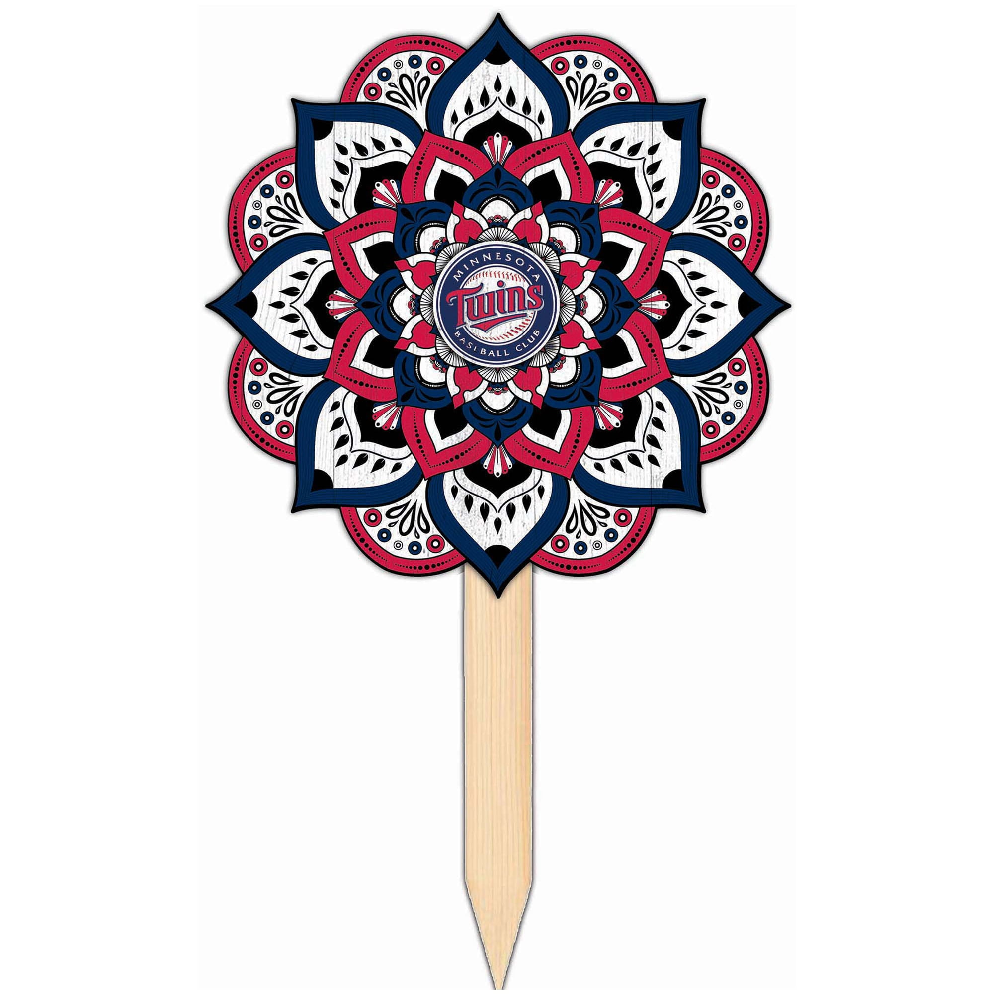 Minnesota Twins 18'' x 12'' Mandala Yard Stake - Walmart.com