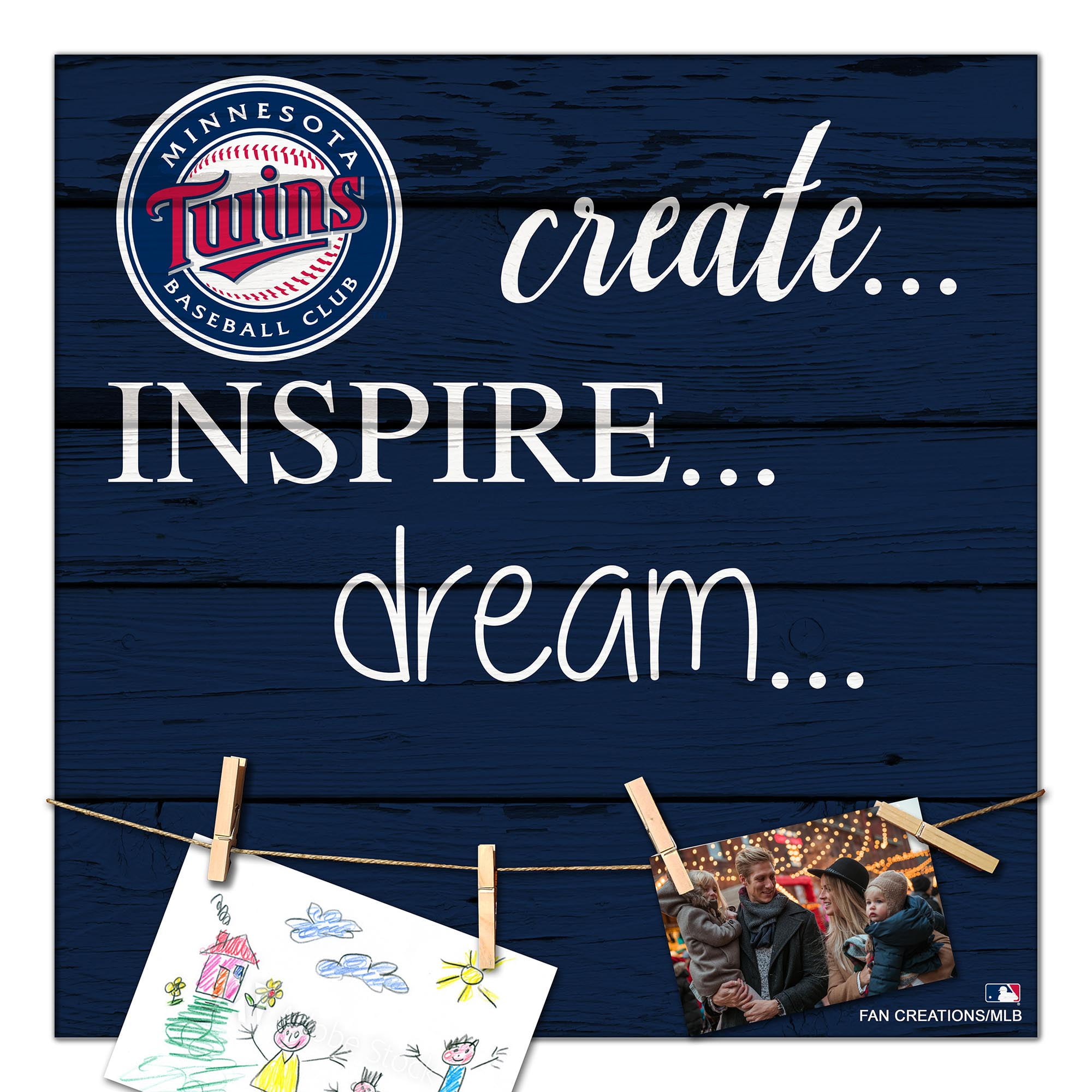 Minnesota Twins 18'' x 18'' Create Inspire Dream Sign - Walmart.com