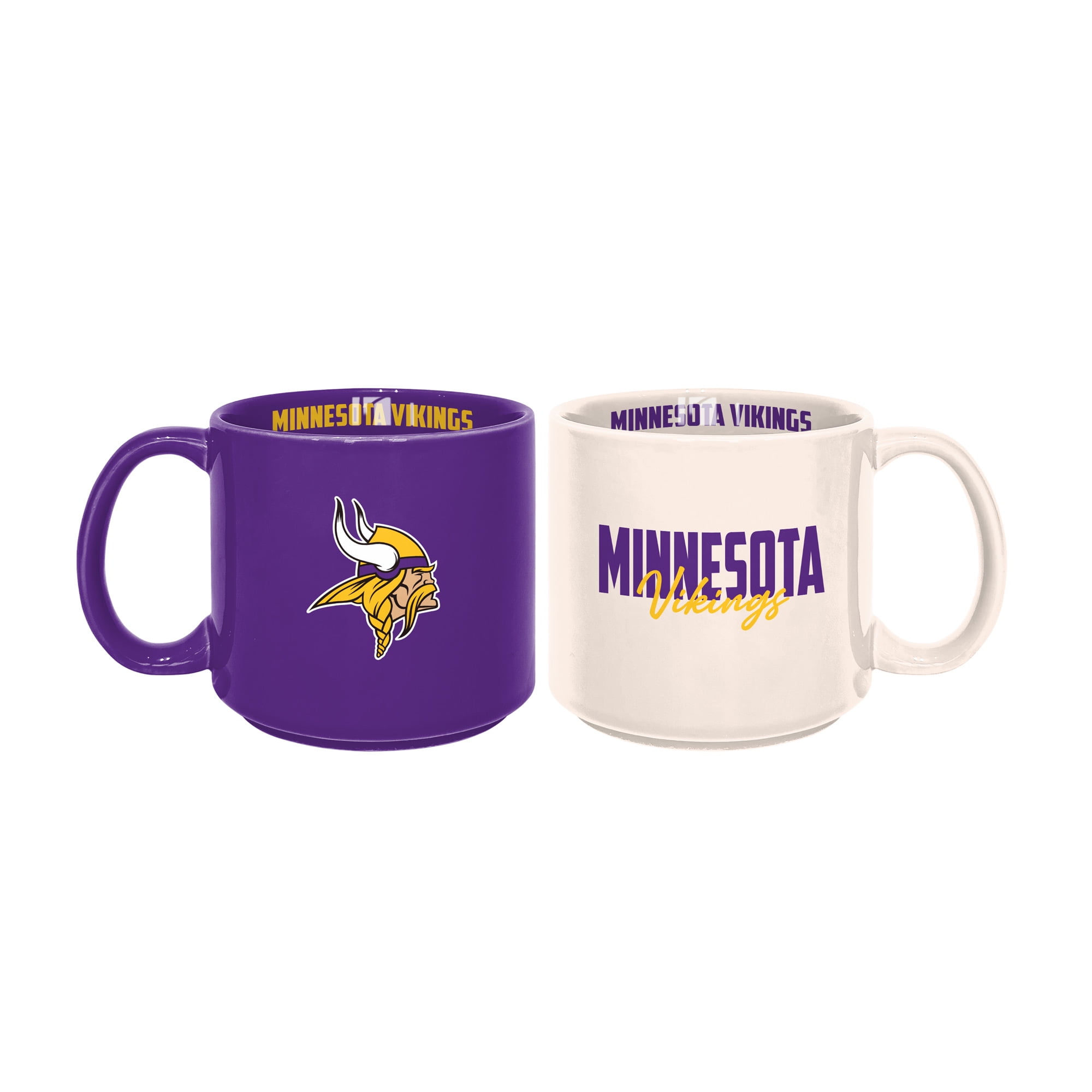 Minnesota Vikings 2-Pack 15oz. Stackable Mug Set - Walmart.com
