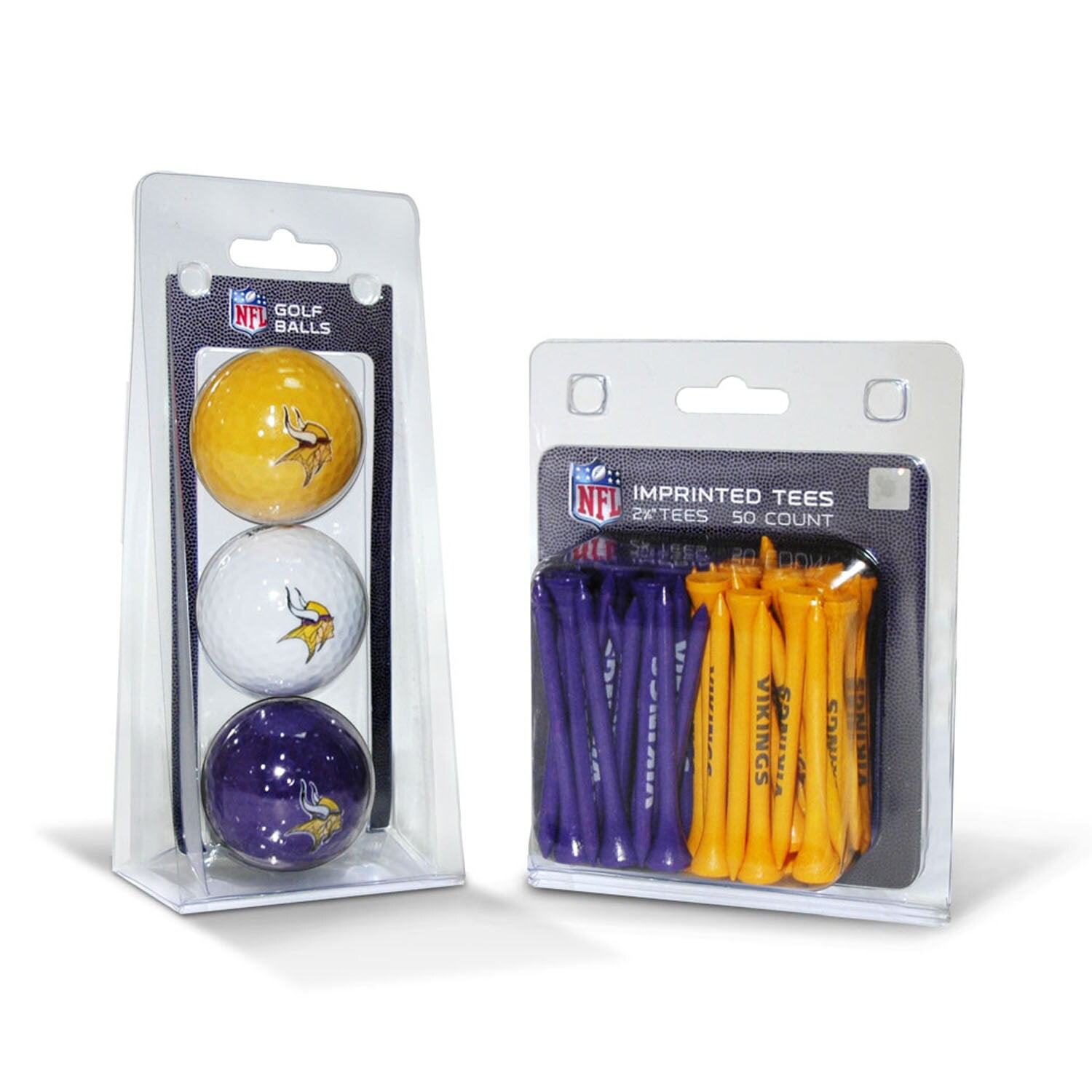 Minnesota Vikings 3-Golf Ball & 50-Golf Tee Set - Walmart.com