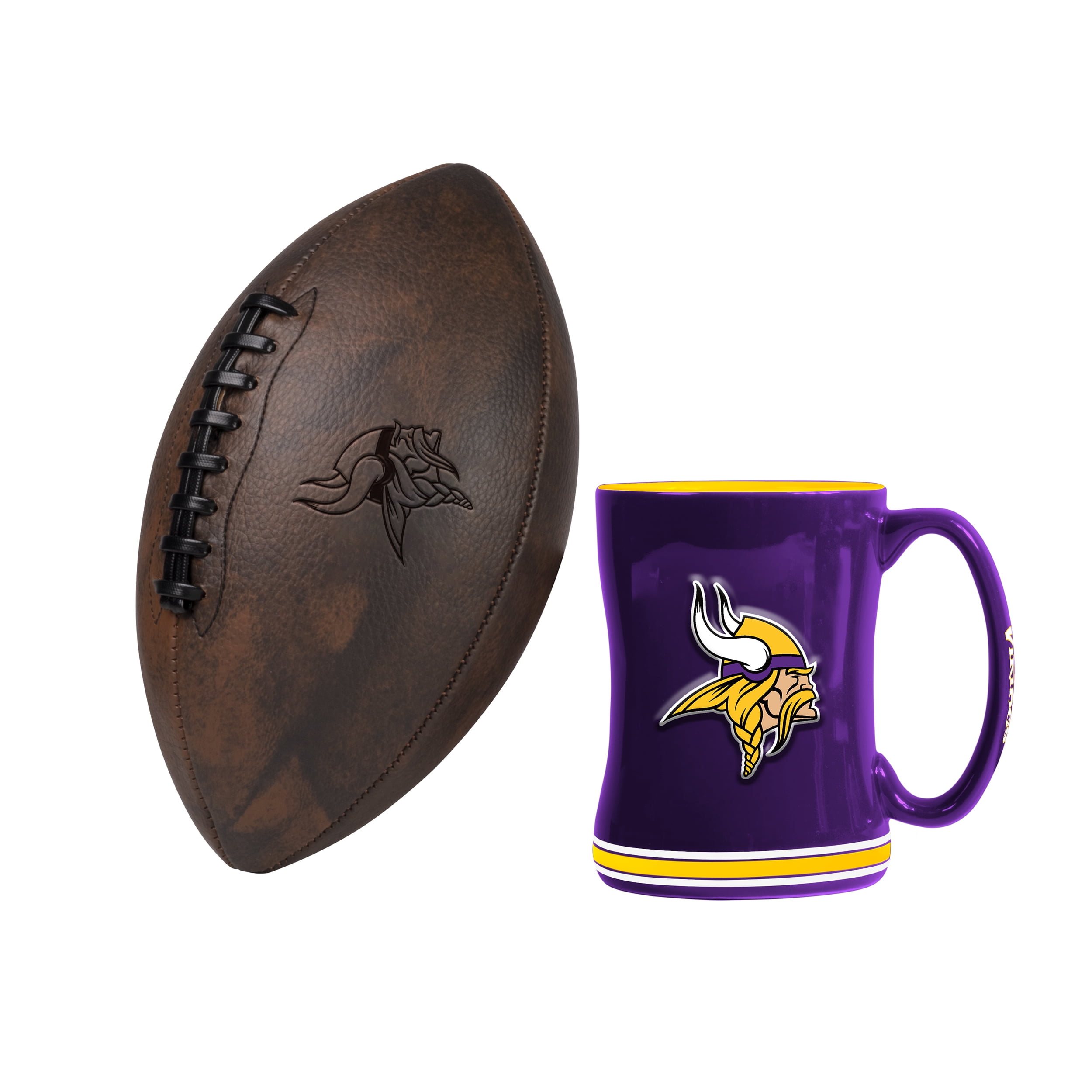 Minnesota Vikings Mini Walmart Holiday Football & Relief Mug Set ...