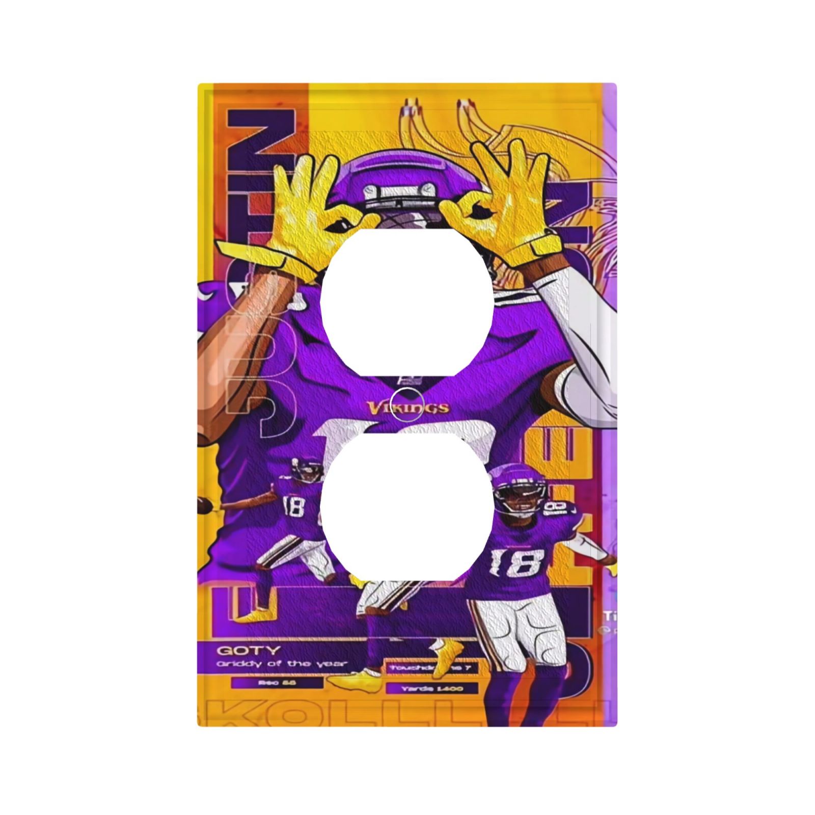 Vikings Switching Lights Single Leather Roman Frame Switch Panel Wall ...