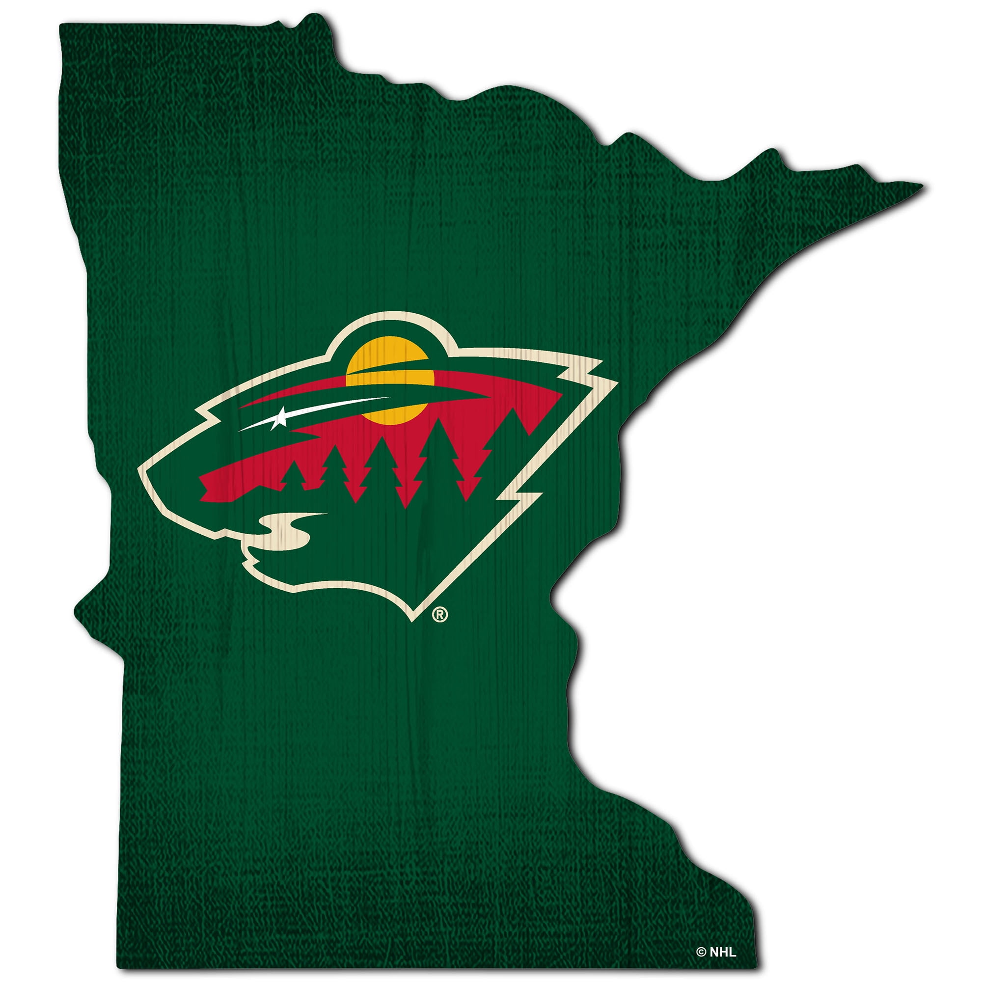 Minnesota Wild 12" Logo State Sign - Walmart.com