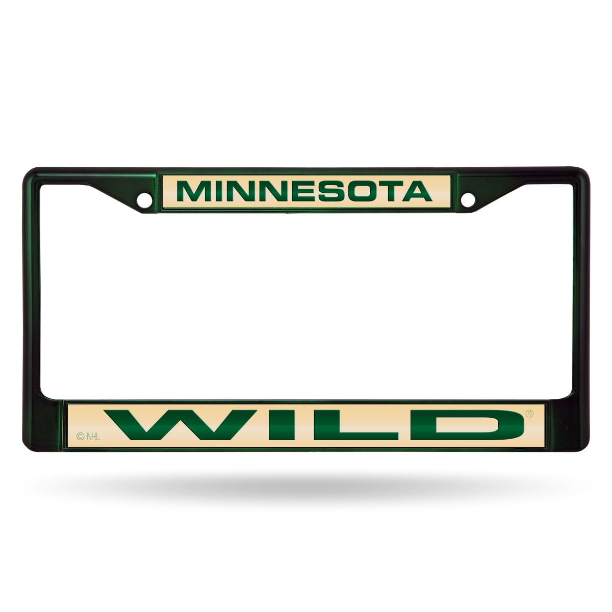 Minnesota-Wild Green Painted Metal Laser Cut License Plate Frame ...