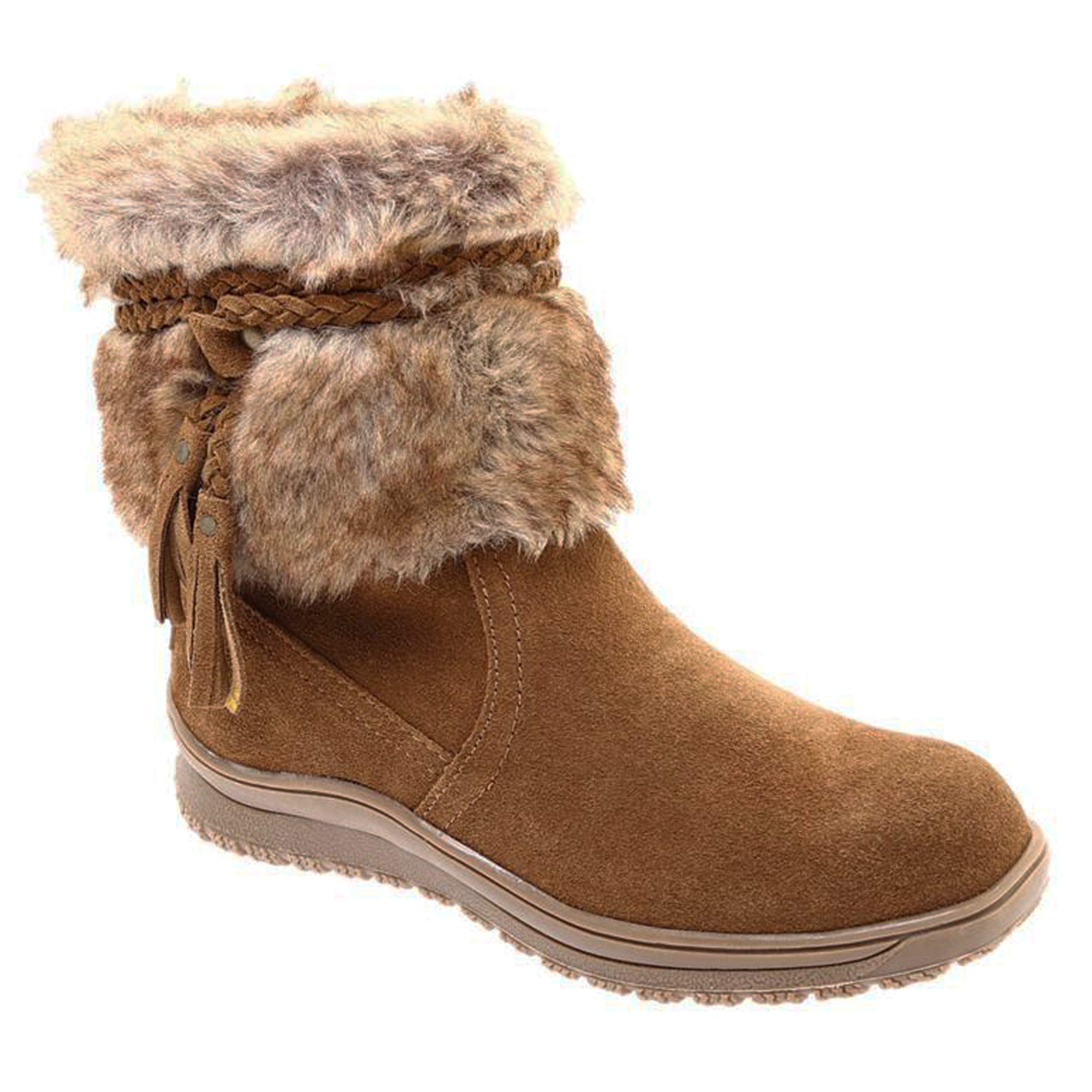 Minnetonka Moccasin Everett Suede Boots, Dusty Brown, Waterproof, Faux ...