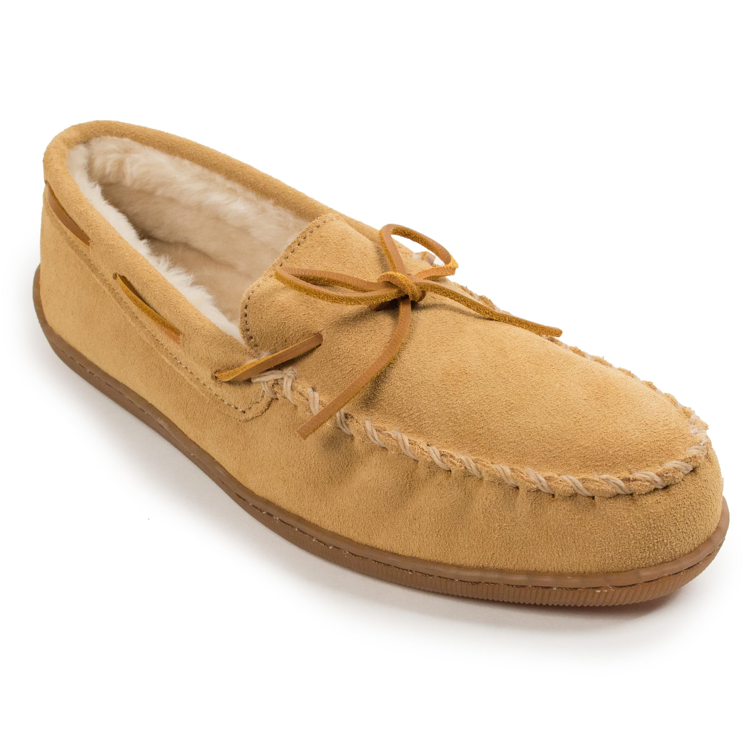Minnetonka Men's 3901 Pile Hardsole Pile Lined Slipper,Tan,12 M US ...