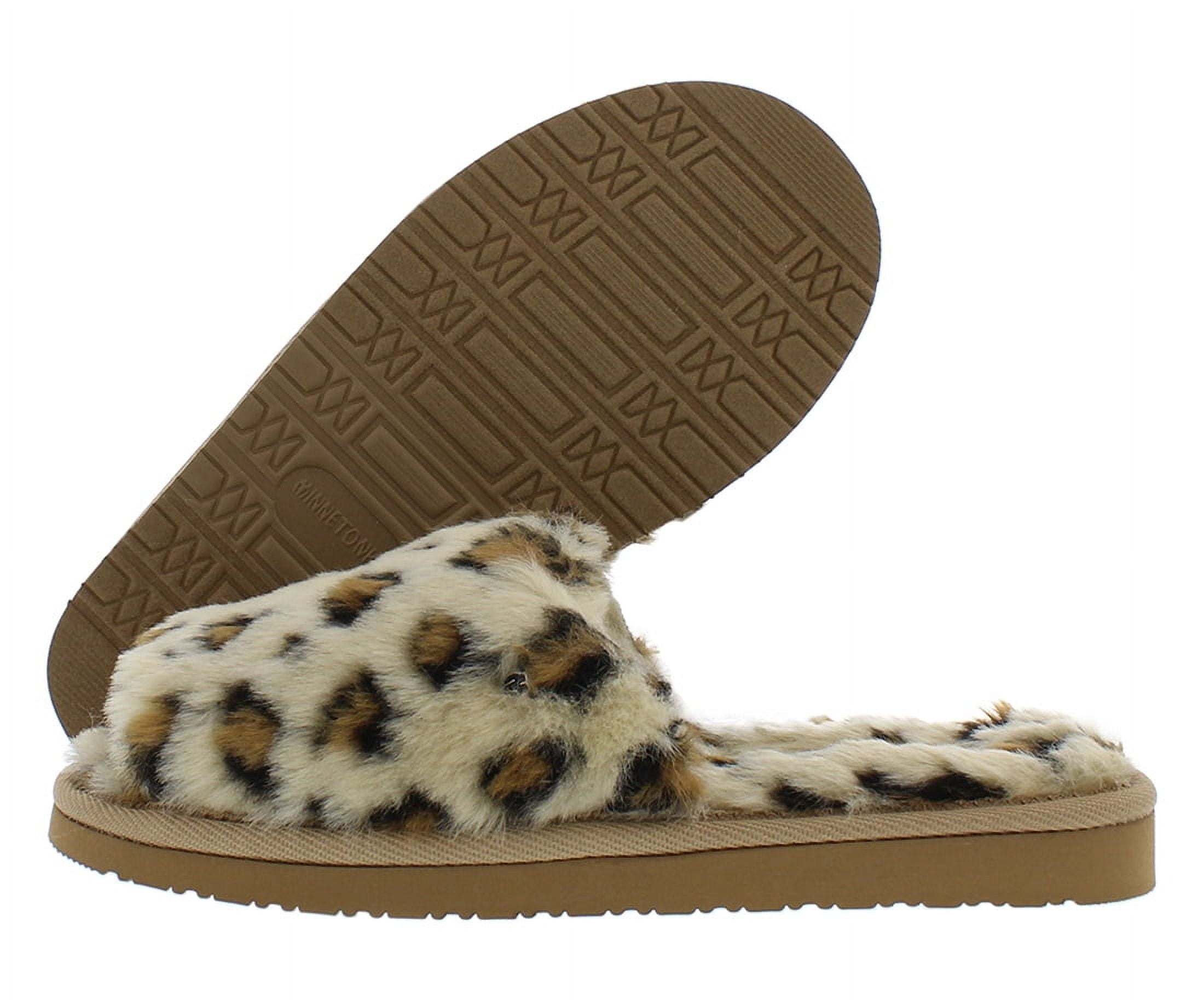 Minnetonka Women's Faux Fur Lolo Slide Slipper - Walmart.com