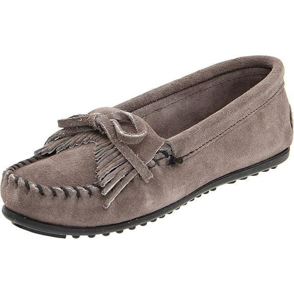 Minnetonka Women's Kilty Moccasin,Grey,8.5 M US - Walmart.com