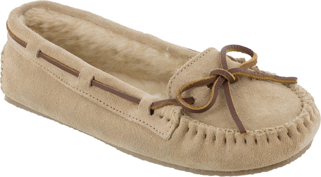 Minnetonka Womens Cally Moccasin Slipper Stone - Size 6 - 4018-STONE-6 ...