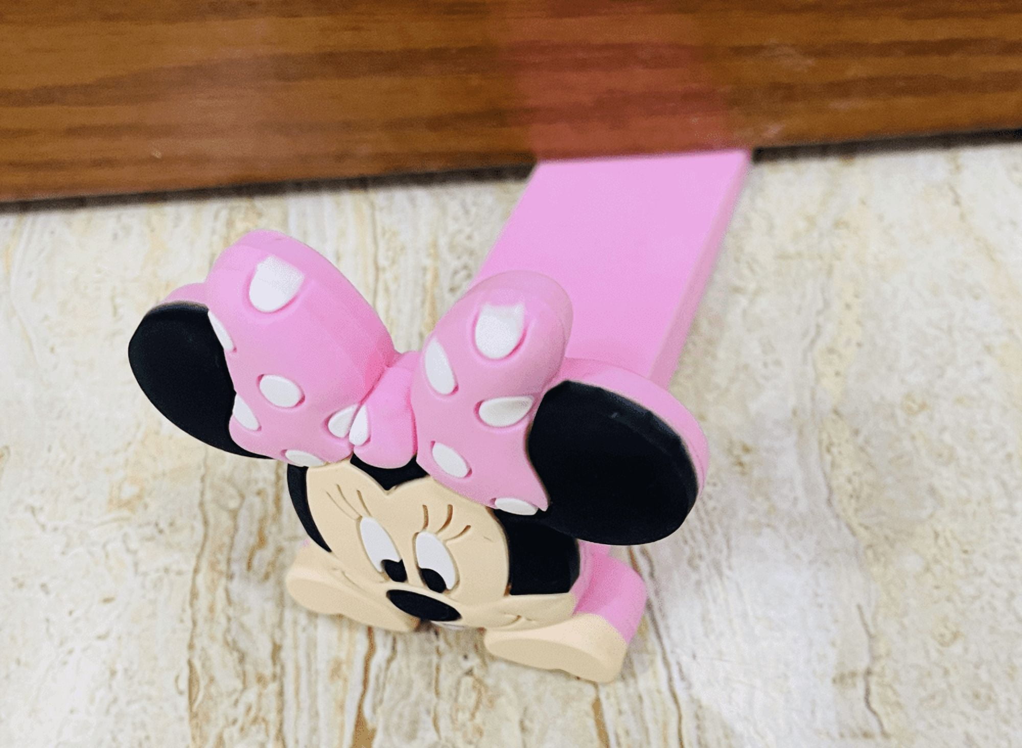 Minnie Cute Cartoon Door Stopper - Soft Rubber Anti-Pinch Door Barrier ...