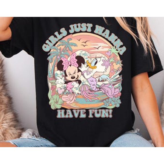 Minnie Daisy Summer, Disney Mermaid Girls Shirt, Disney Best Friend ...