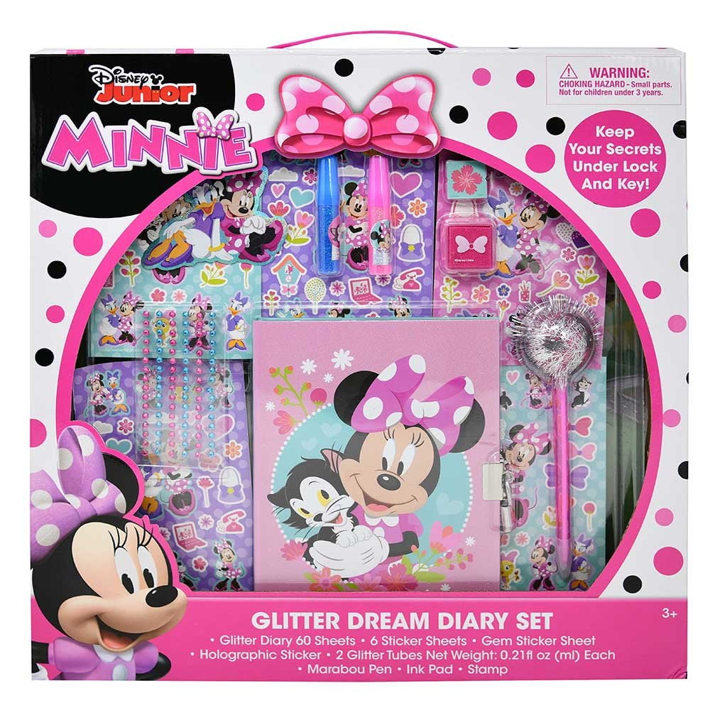 Minnie Glitter Diary Set in Box - Walmart.com