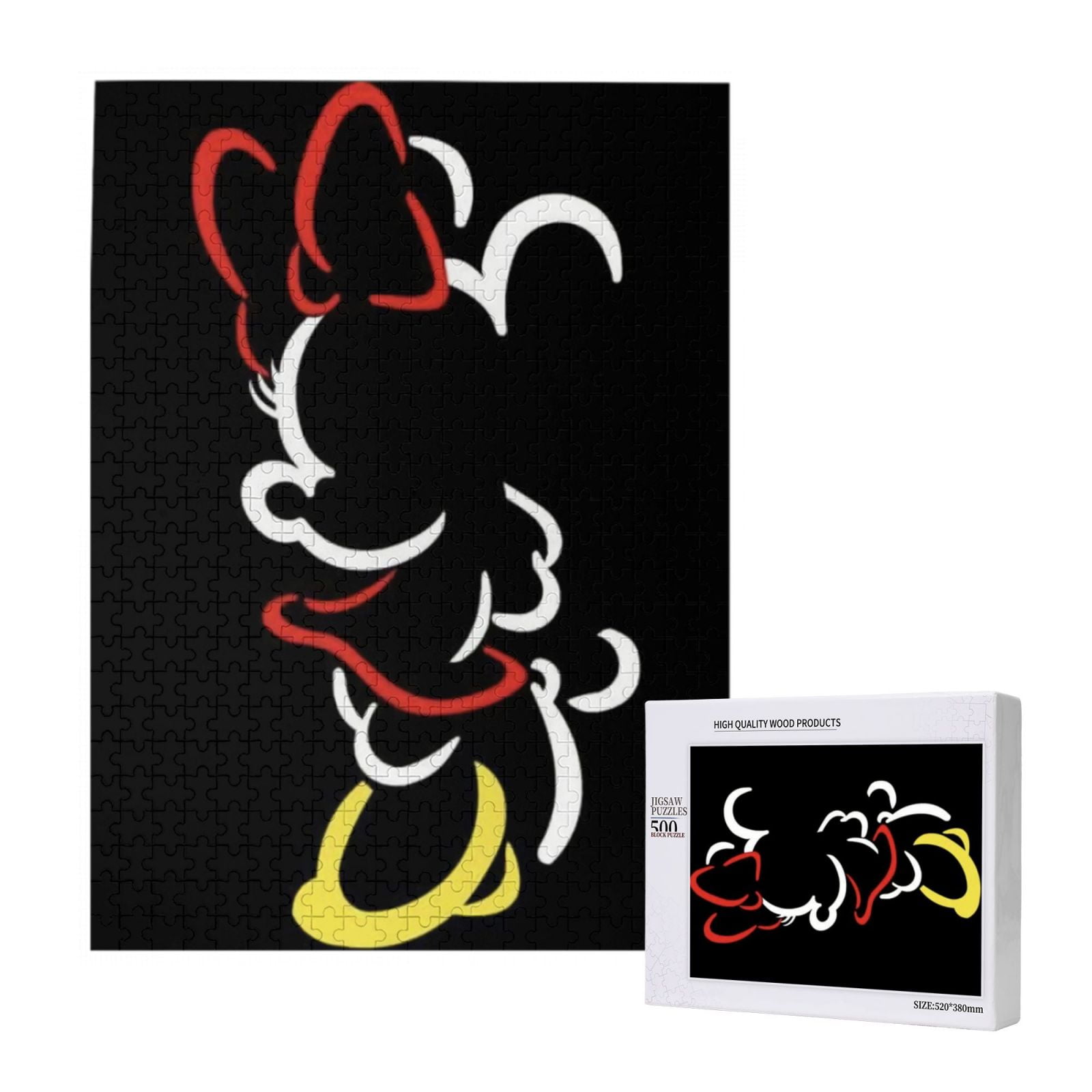 Minnie Jigsaw Puzzle Interactive Brain Teaser Board Game for Adults ...