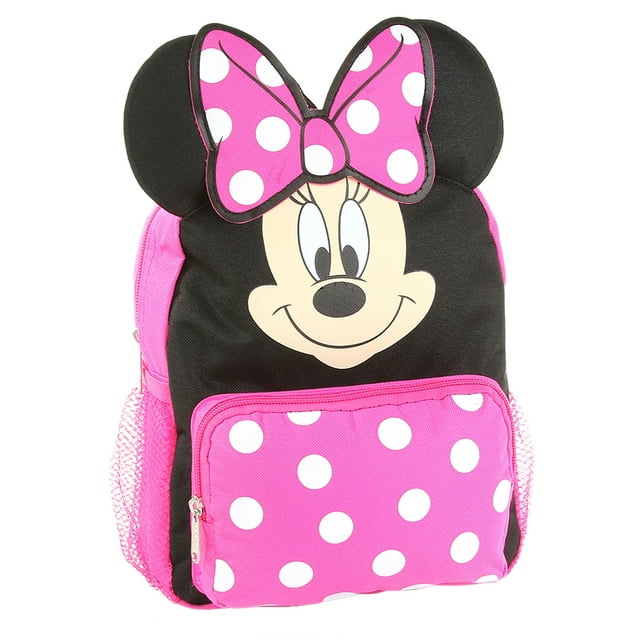 Minnie Mouse Toddler Kids Travel 10" Big Face Mini Backpack Standard ...