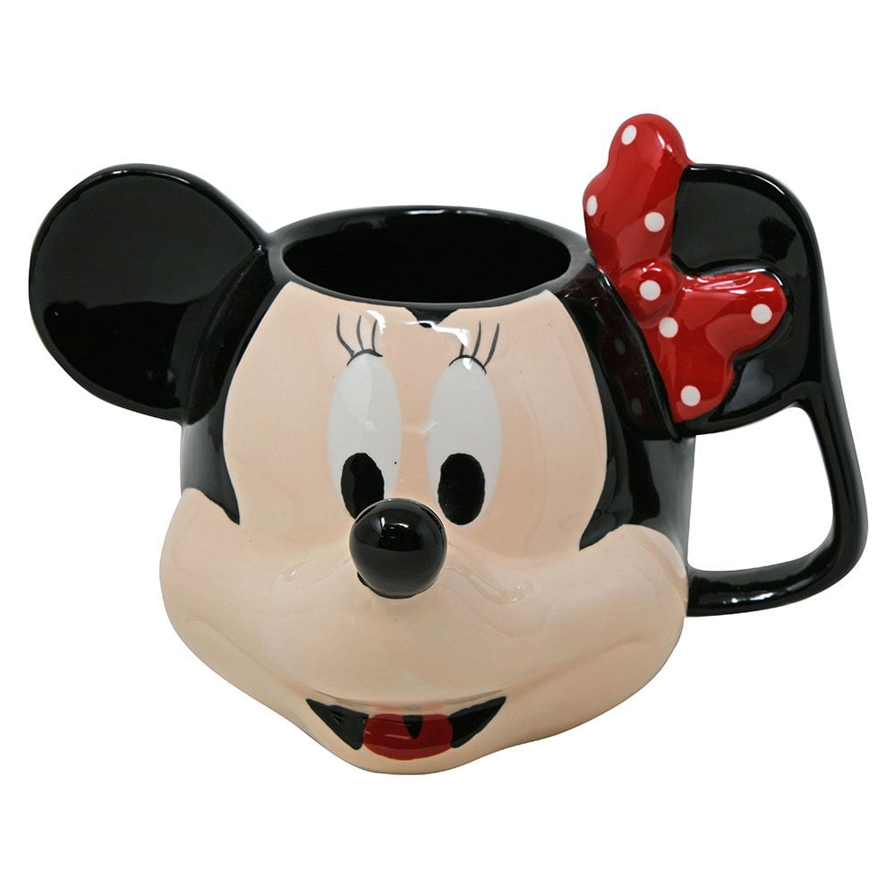 Disney Minnie Mouse 13oz Ceramic Figural Head Coffee Cup - Walmart.com