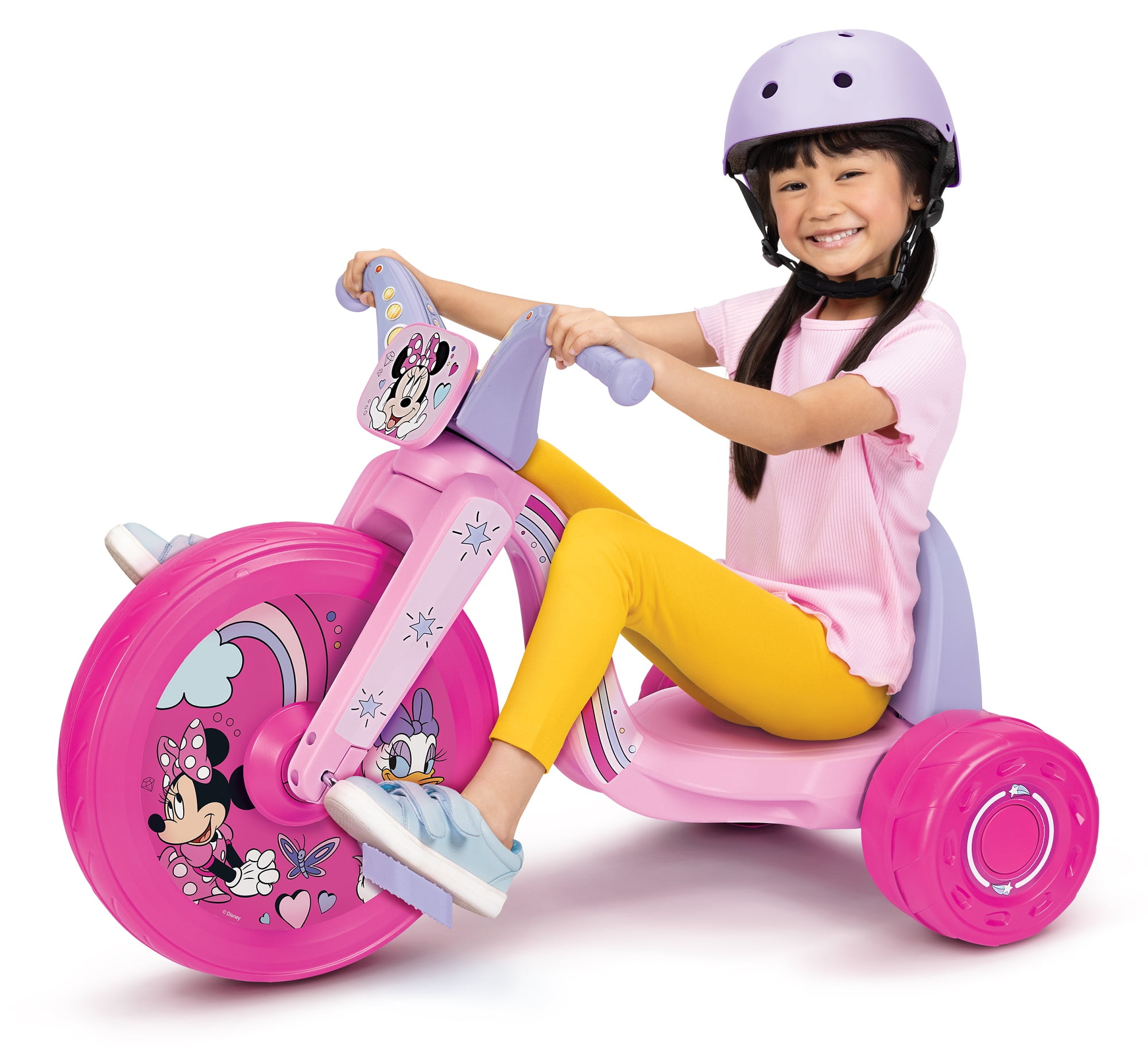 Fly Wheels Minnie Mouse Tricycle with 15 inch Front Wheel with Light ...