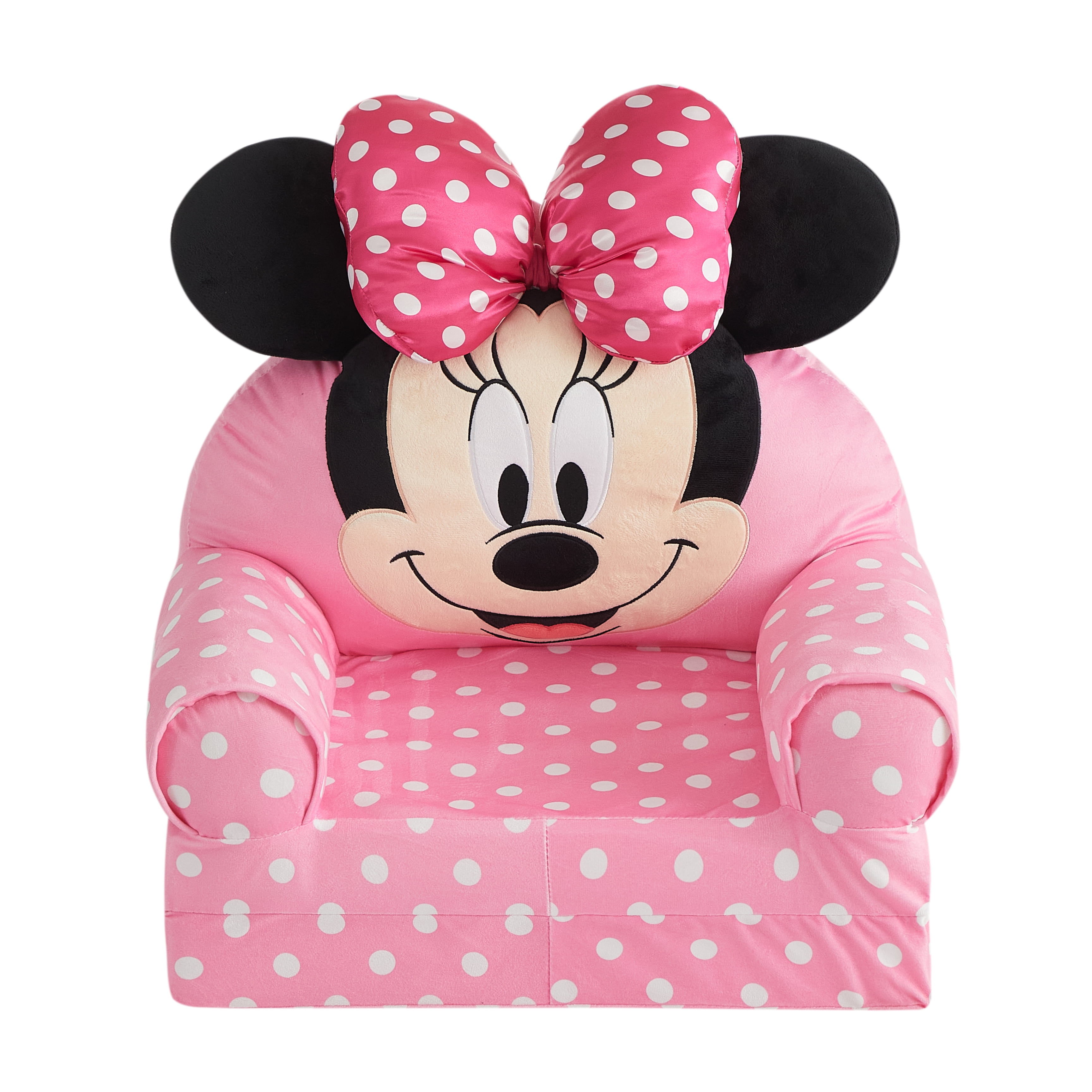 Minnie Mouse 2-in-1 Polyester Flip Out Chair for Kids, Pink - Walmart.com