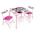 Minnie Mouse Kids 3-Piece Activity Table and Chair Set, Pink - Walmart.com