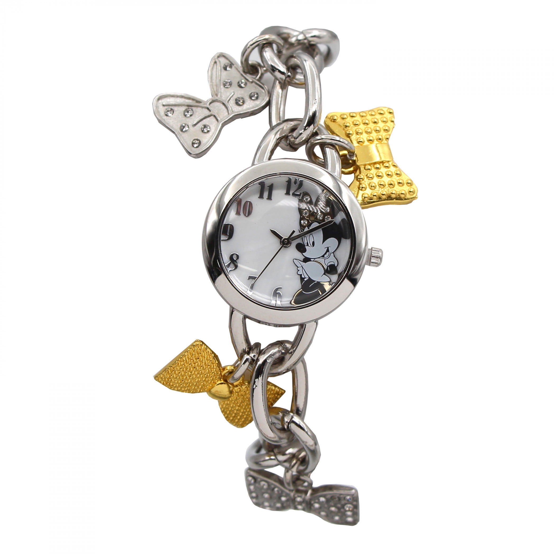 Minnie Mouse Analog Chain Watch with Iconic Charms - Walmart.com