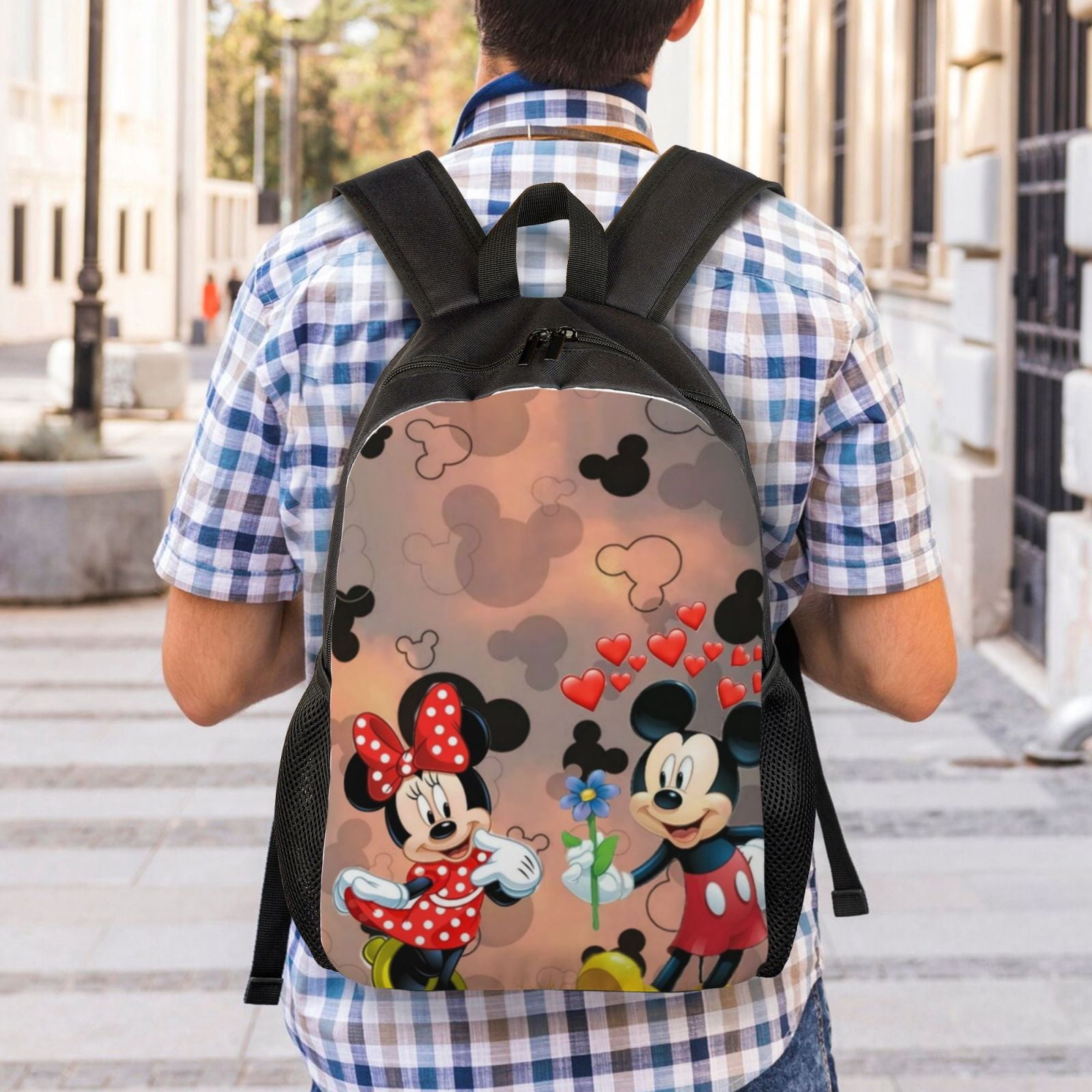 M-innie Mouse Anime Backpack Travel Bag 3d Printing Casual Daypack ...