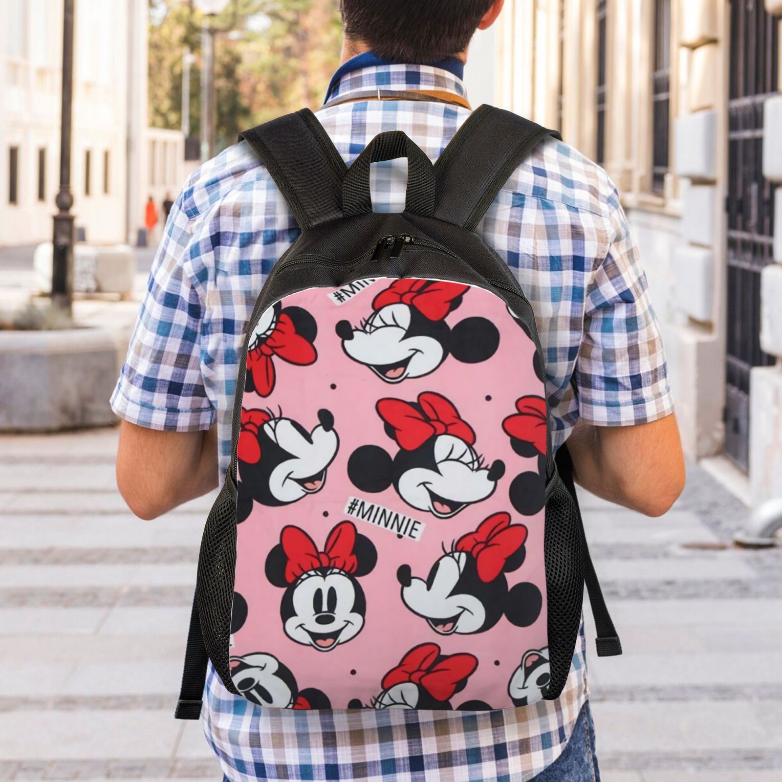M-innie Mouse Anime Backpack Travel Bag 3d Printing Casual Daypack ...