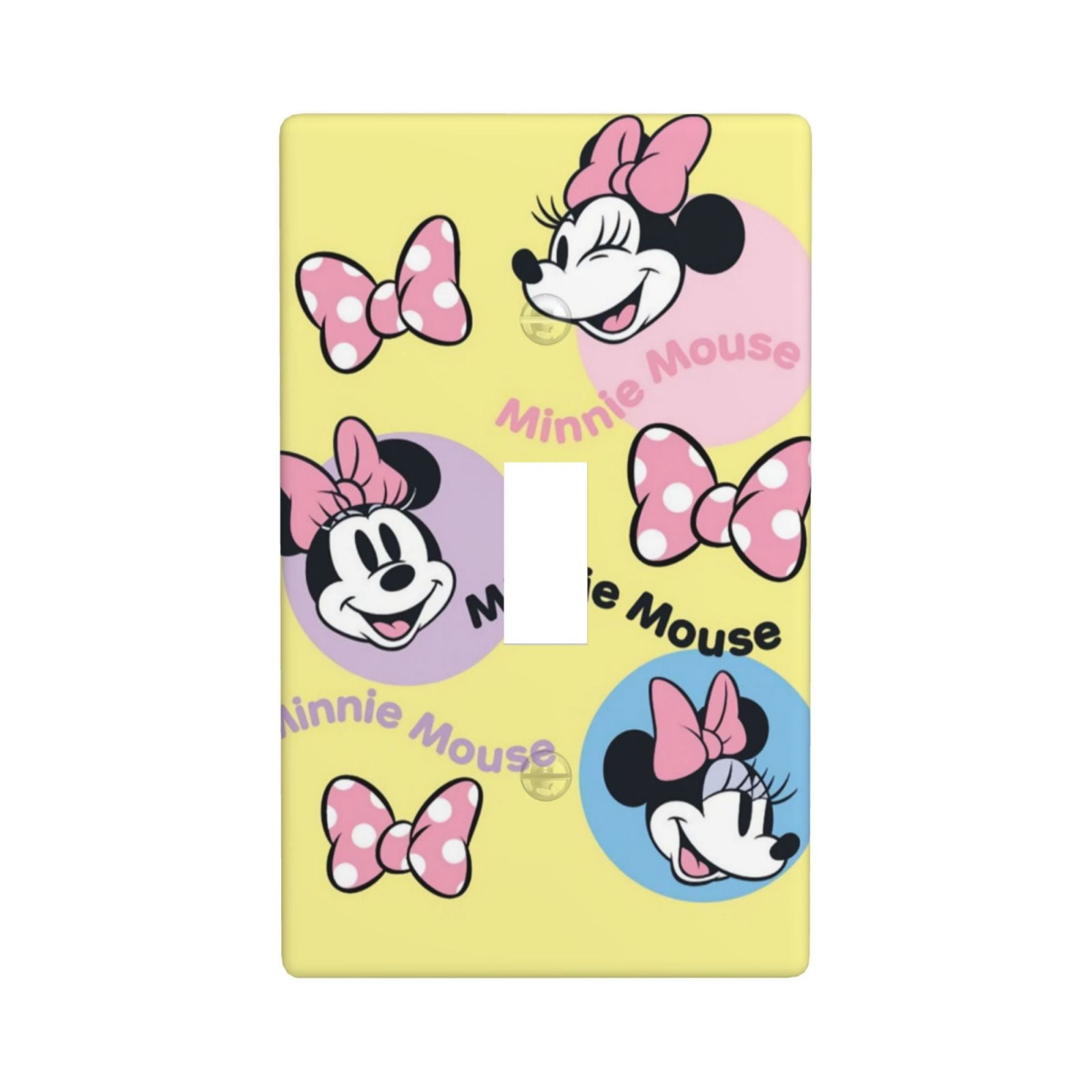 Minnie Mouse Anime Light Switch Cover Plates, Single Lever Wall Plate ...