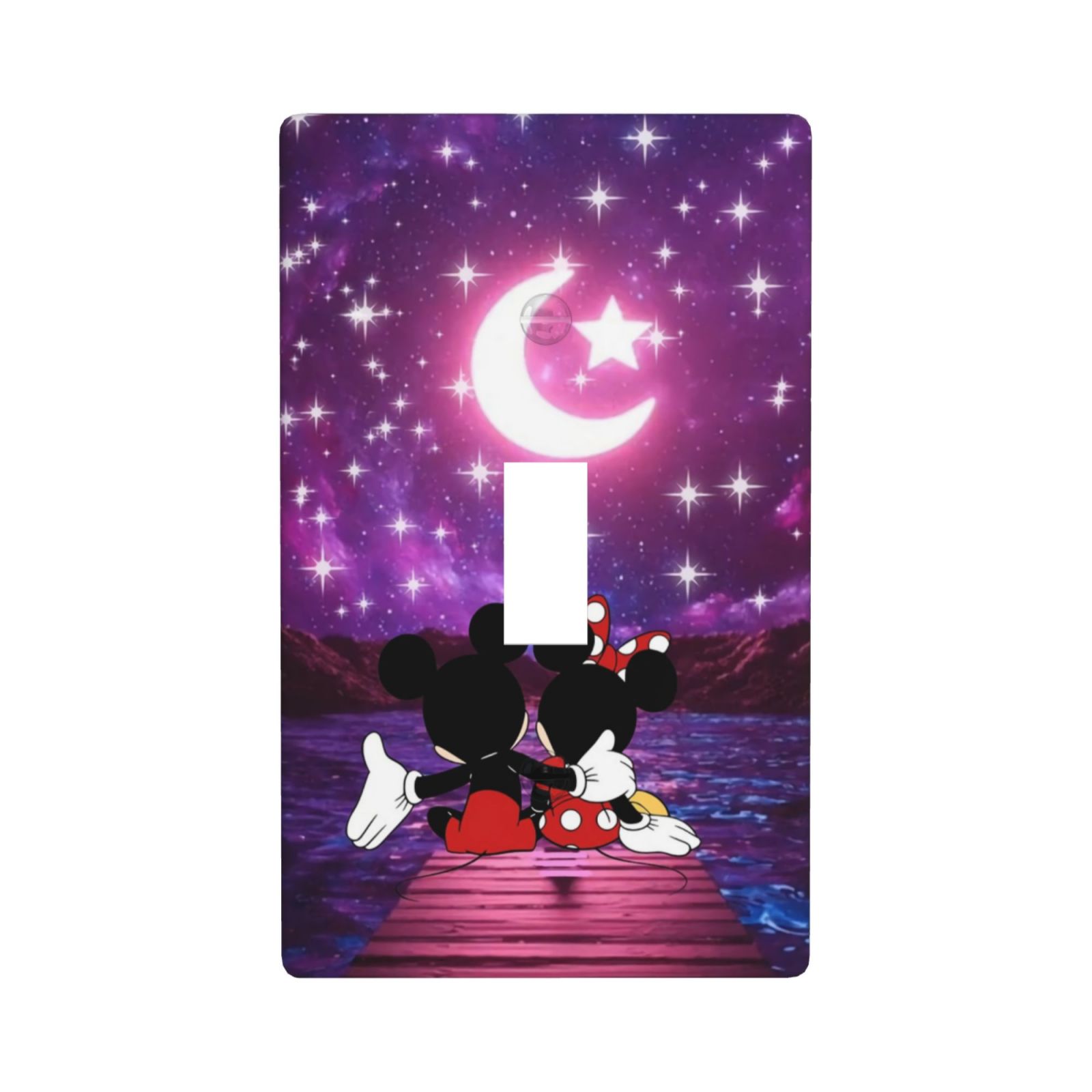 Minnie Mouse Anime Light Switch Cover Plates, Single Lever Wall Plate ...