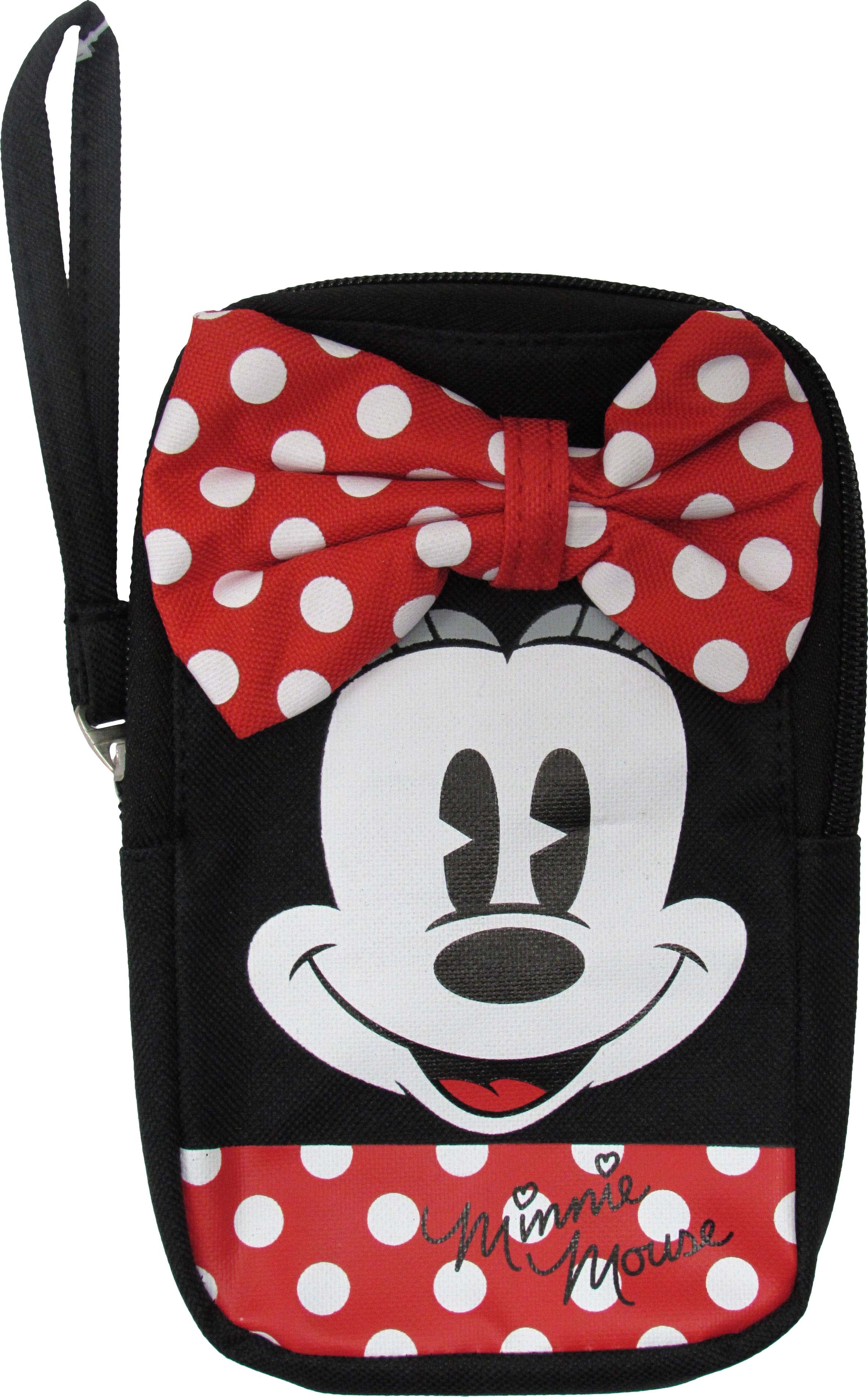 Disney Minnie Mouse Big Face with bow Wristlet - Walmart.com