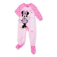 Minnie Mouse Baby Girl Microfleece Blanket Sleeper Pajamas - Walmart.com