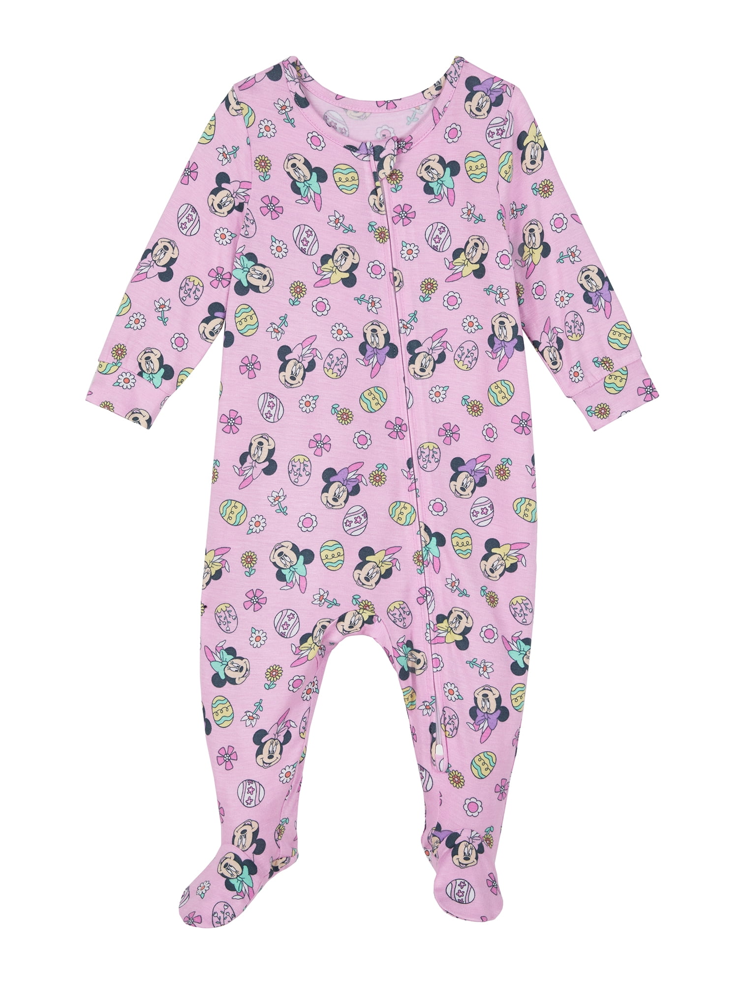 Minnie Mouse Baby One-Piece Footed Blanket Sleeper, Sizes NB-9M ...
