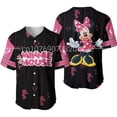 Minnie Mouse Baseball Jersey Mens Women Shirt Free Custom Name Disney ...
