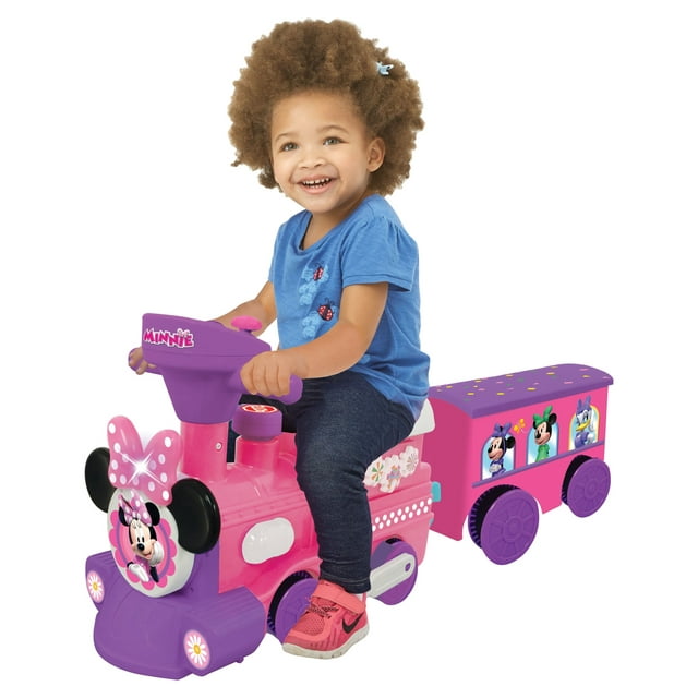 Minnie Mouse Battery Powered Train with Caboose and Tracks - Walmart.com