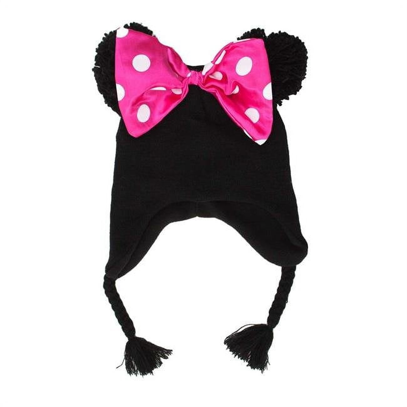 Minnie Mouse Black Peruvian Winter Hat - Walmart.com