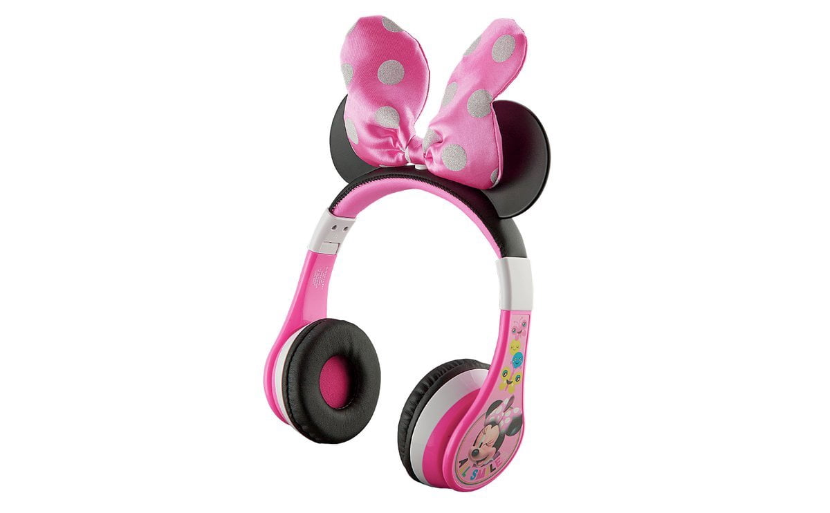 Minnie Mouse Bluetooth Headphones for Kids Wireless Rechargeable Kid ...