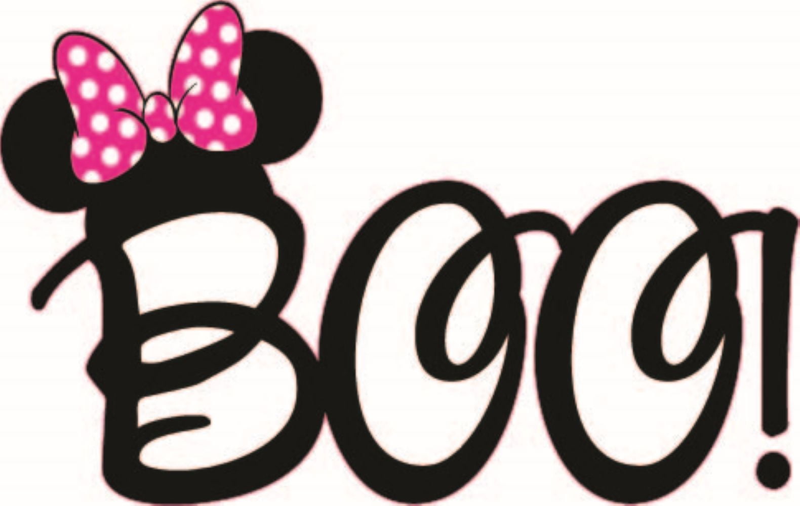 Minnie Mouse Boo Halloween Cartoon Character Decors Wall Sticker Art ...