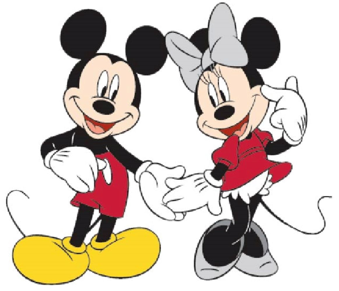 Minnie Mouse Cartoon Character Decors Wall Sticker Art Design Decal for ...