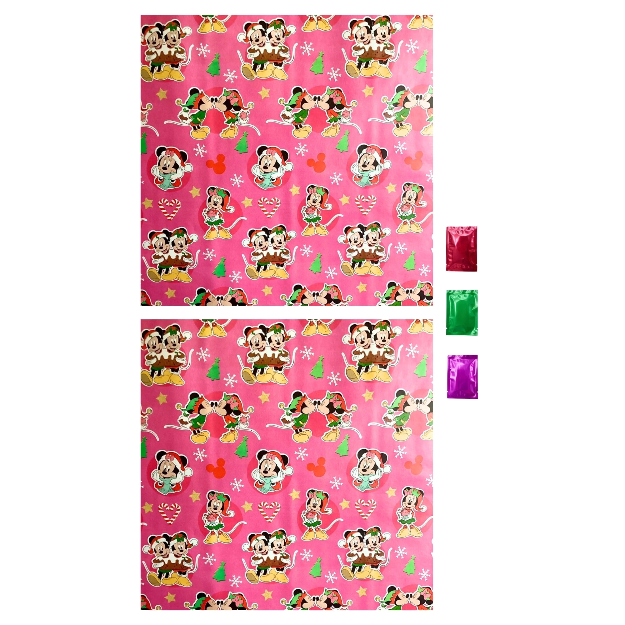 Minnie Mouse Christmas Wrapping Paper 2 Rolls 40 Sq Ft Total, Holiday ...