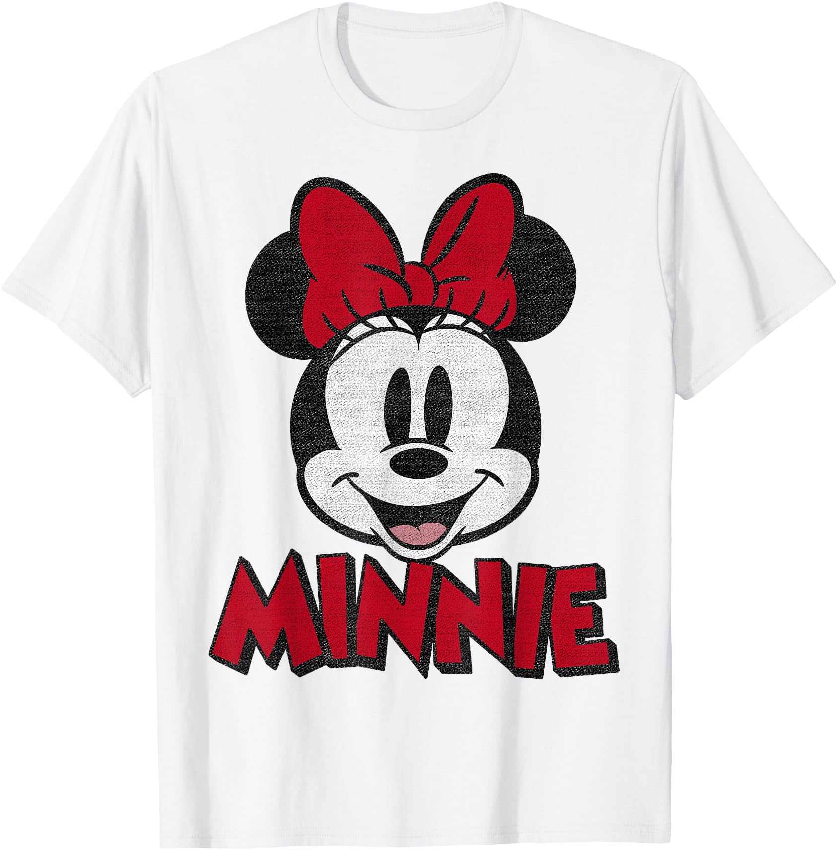Minnie Mouse Classic Portrait Short Sleeve Women Girl Kids T-Shirt ...
