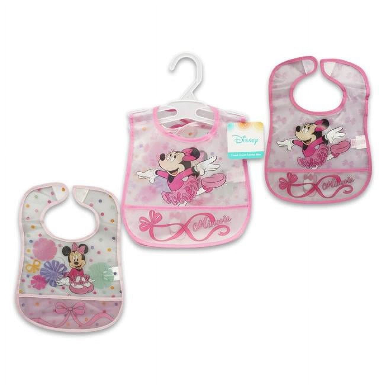 Minnie Mouse Crumb Catcher Bib 2 Pack Licensed by Disney - Walmart.com