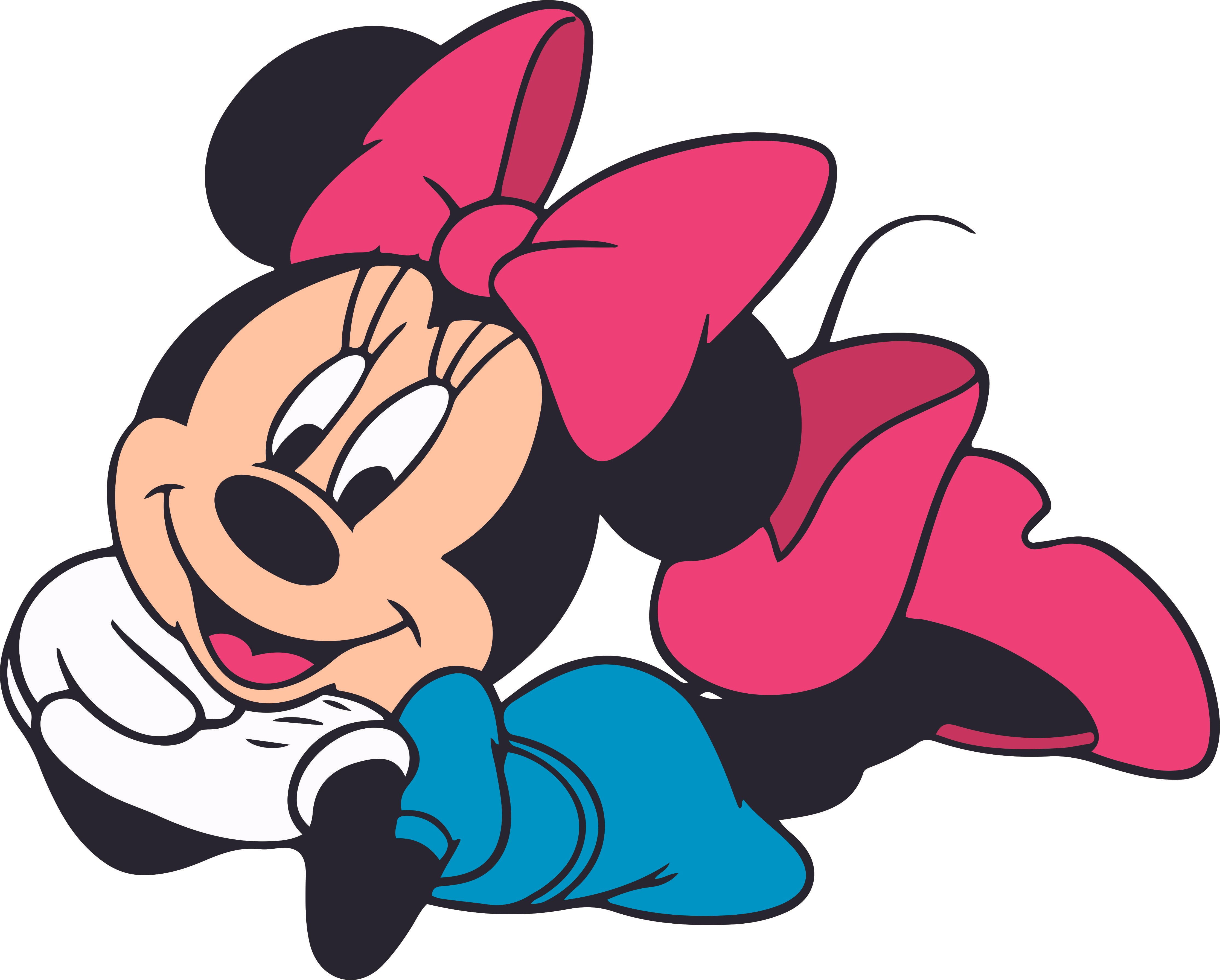 Minnie Mouse Cute Disney Cartoon Customized Wall Decal - Custom Vinyl ...