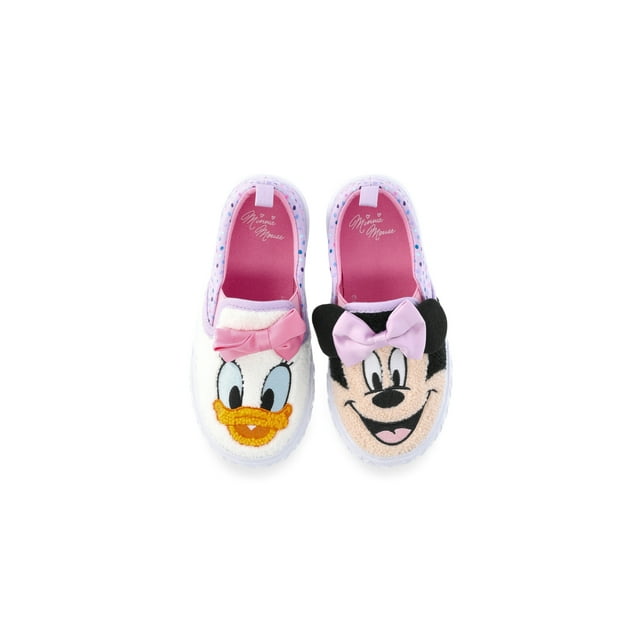 Minnie Mouse & Daisy Duck Toddler Girl Slip-On Sneakers - Walmart.com