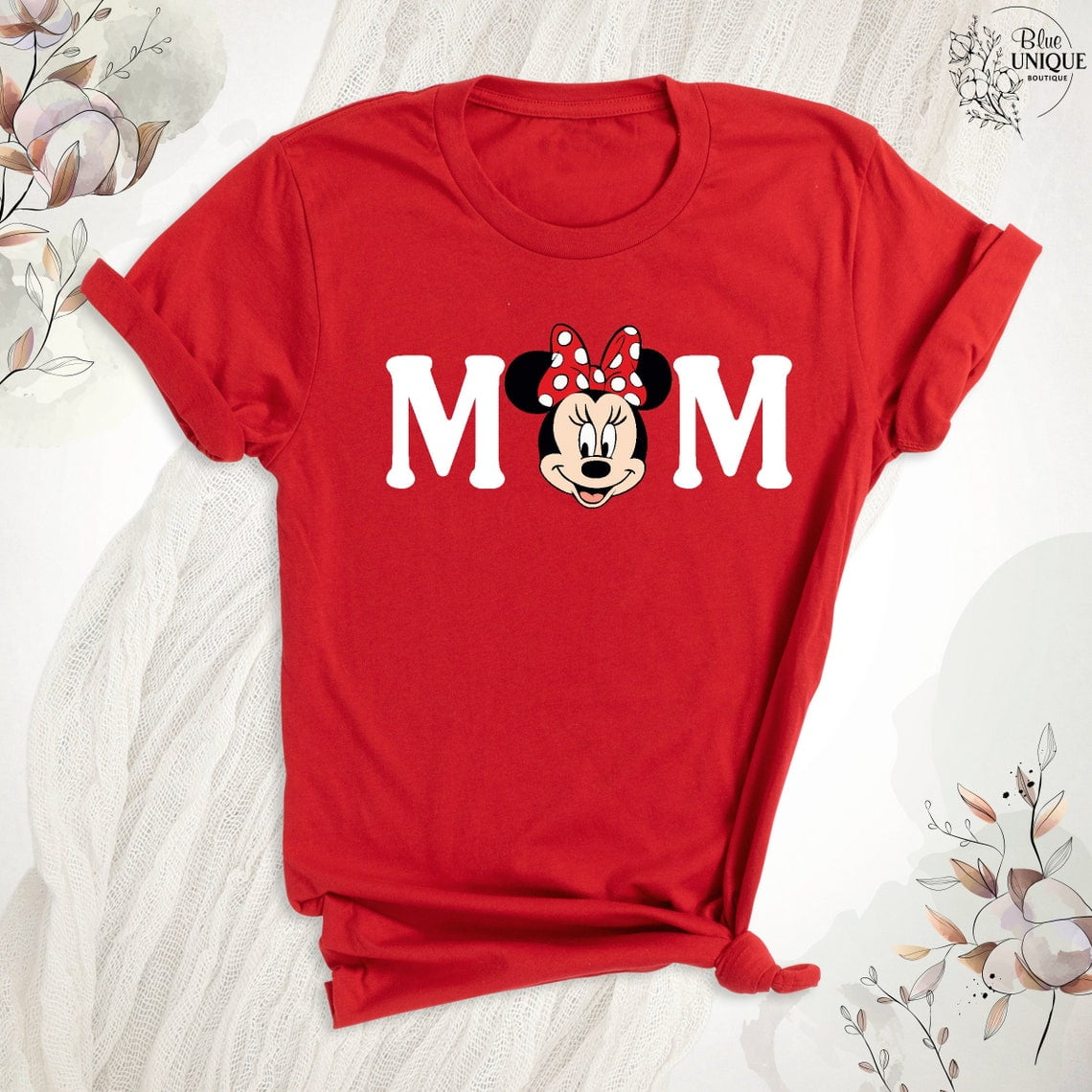 Minnie Mouse Disney T-Shirt, Disney Mama Shirt, Minnie Mouse Tee Women ...