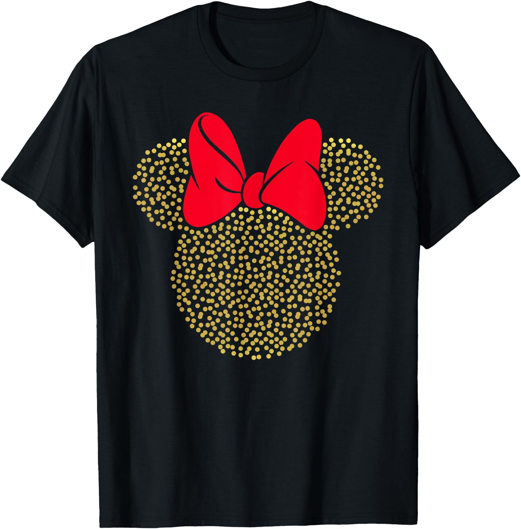 Minnie Mouse Dotted Gold Icon Women Girl Kids T-Shirt,Royal Blue color ...
