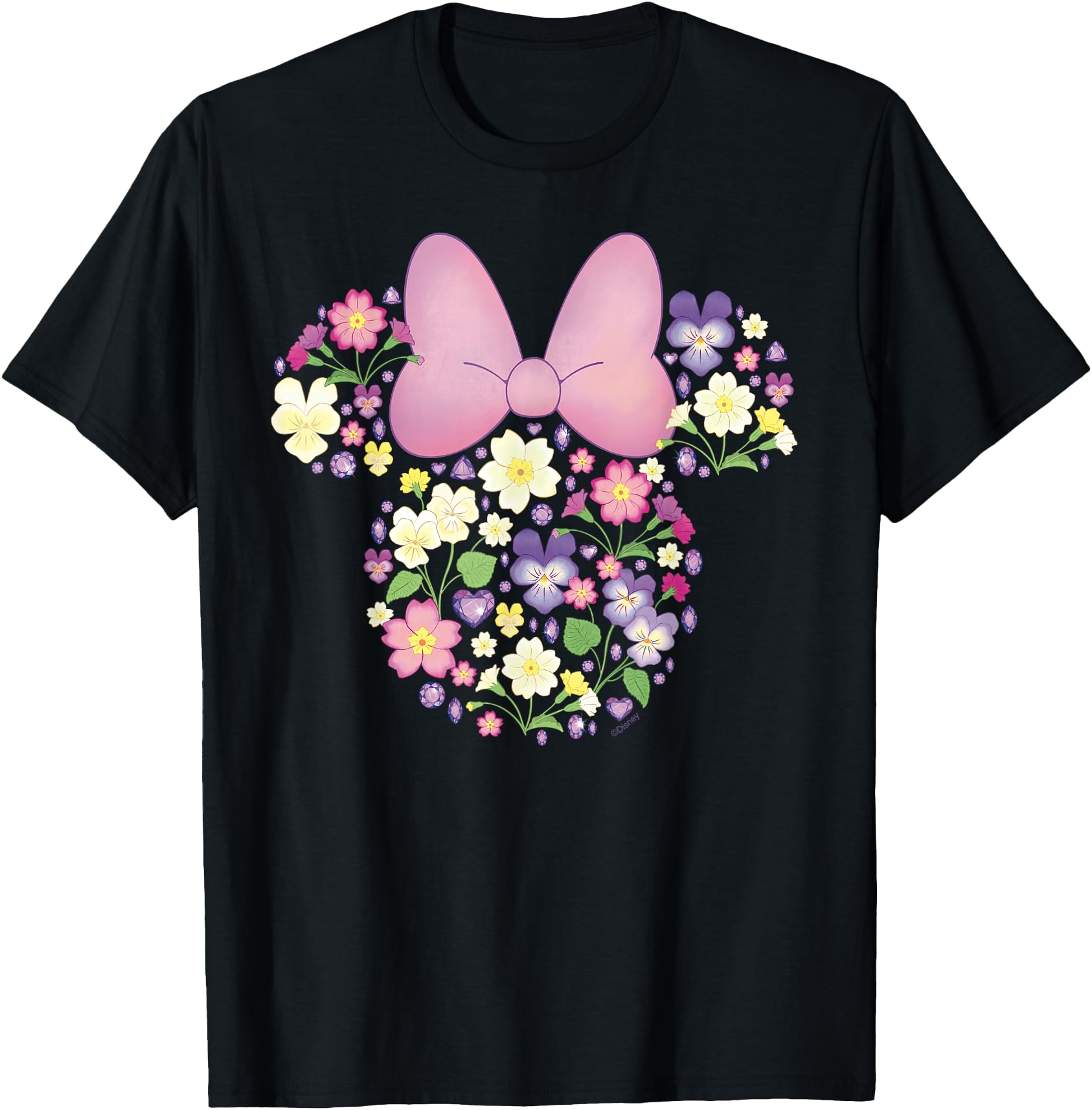 Minnie Mouse February Birth Month Birthstone & Flower Women Girl Kids ...
