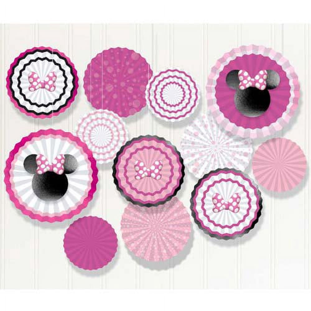 Minnie Mouse 'Forever' Deluxe Paper Fan Decorating Kit (17pc) - Walmart.com