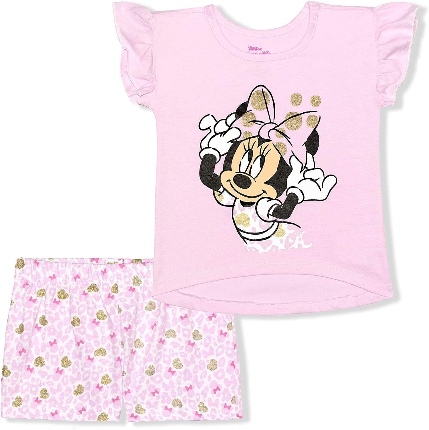 Minnie Mouse Girls 2 Piece Character Short Set, Toddler - Walmart.com
