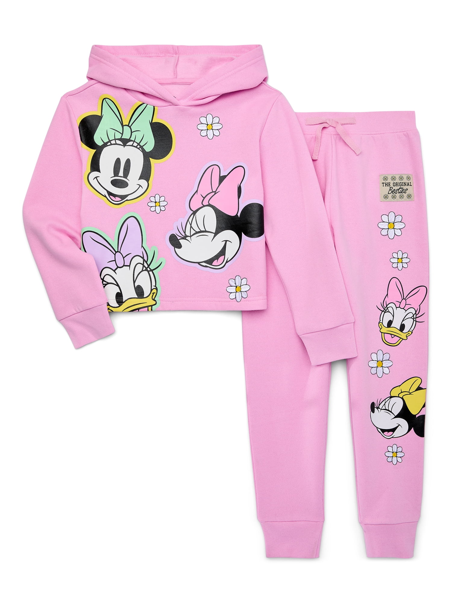 Disney Frozen Minnie Mouse Girls' Sweatshirt and Sweatpants Set, 2 ...
